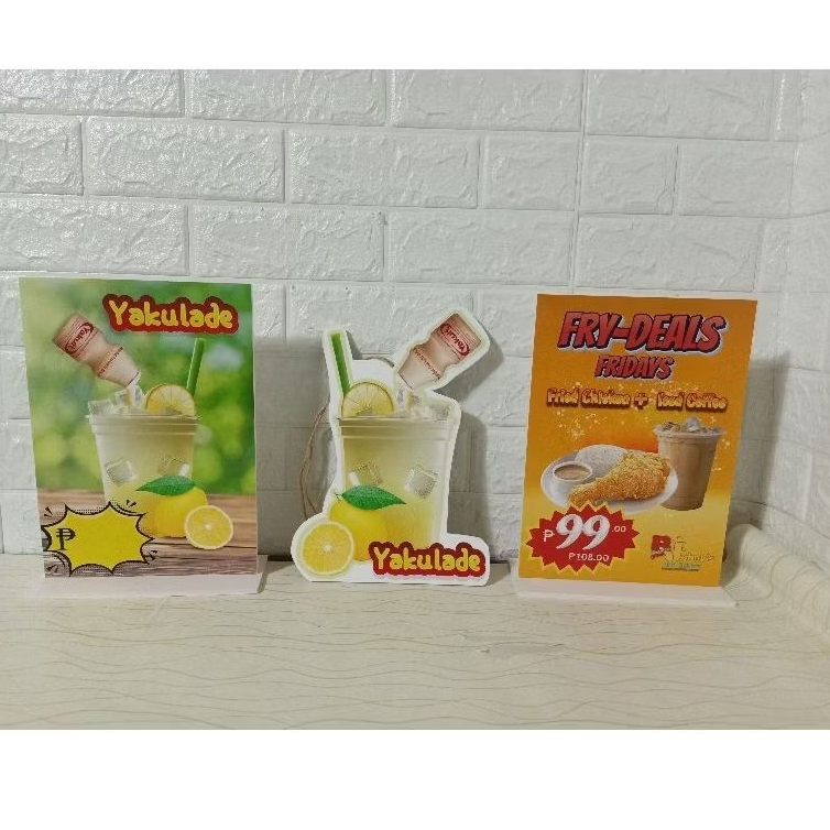 Menu in Sintra and cut out display | Shopee Philippines