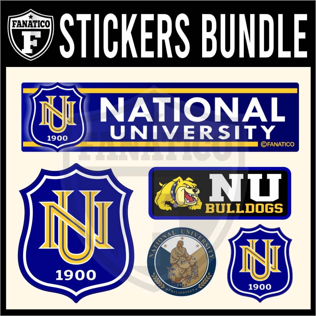 FANATICO NU National University Bulldogs Waterproof Vinyl Stickers for ...