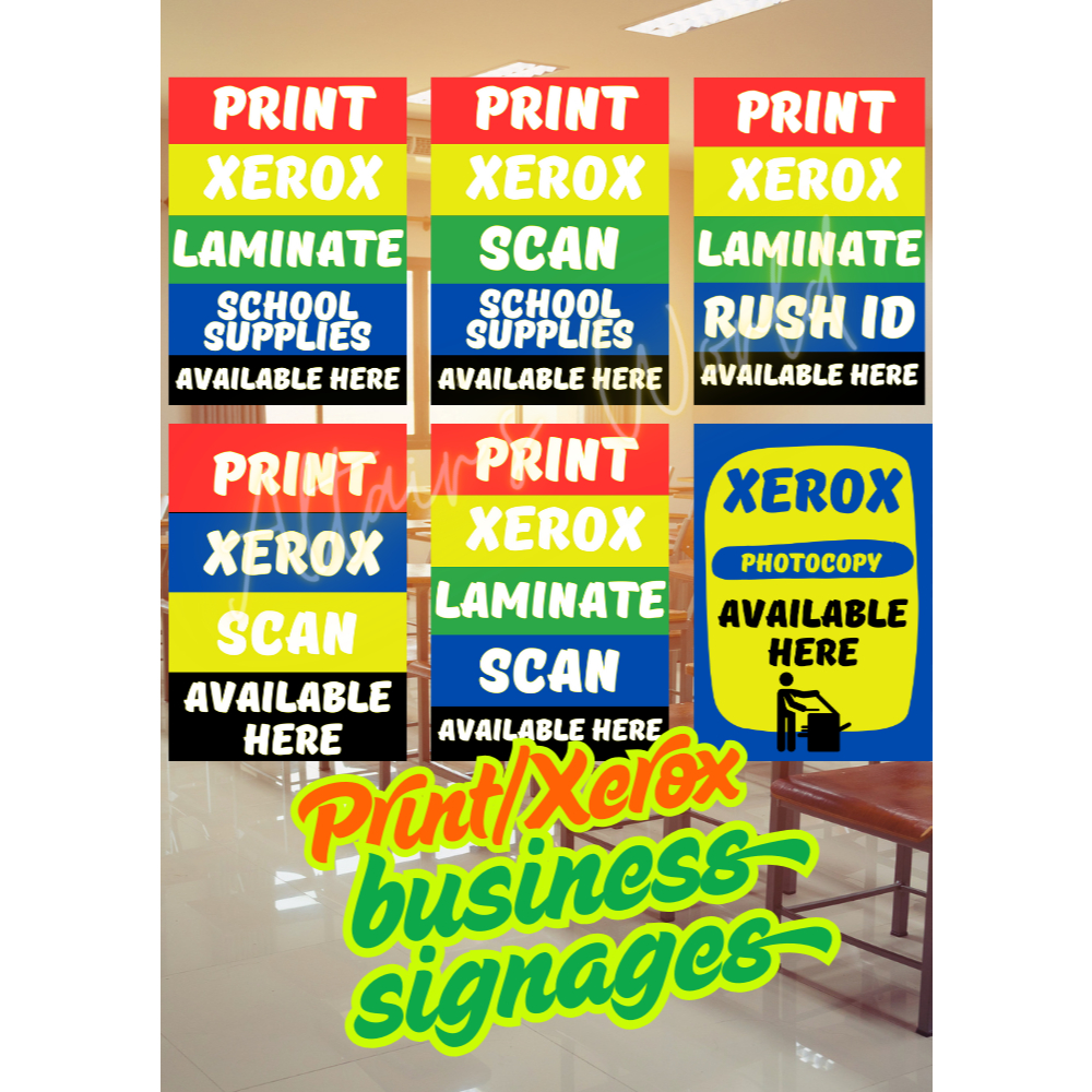 Business Signage, Signage for Business, Xerox Signage, Print Scan Xerox ...