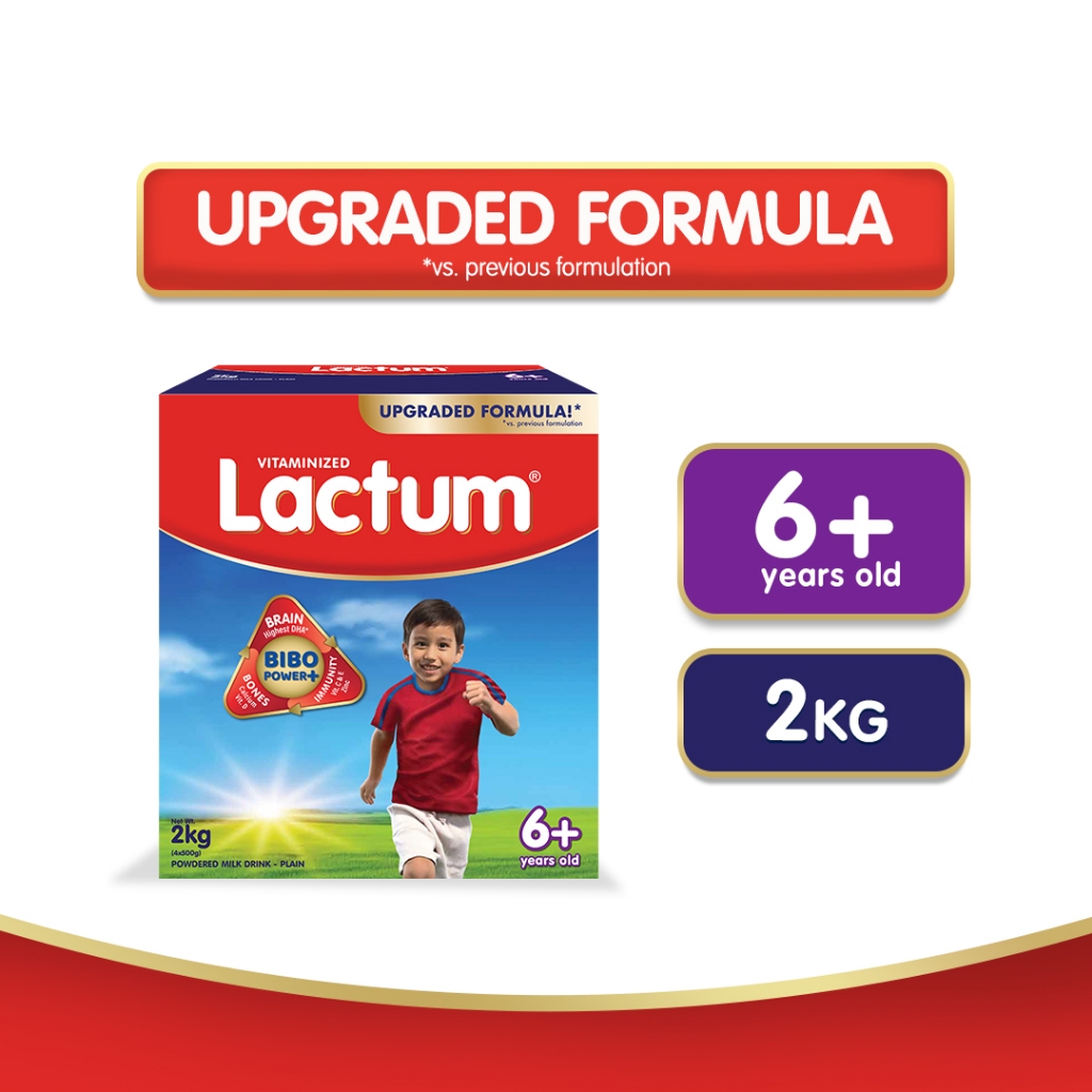 Lactum 6+ Plain Powdered Milk Drink for Children 6 Years Old and Above ...