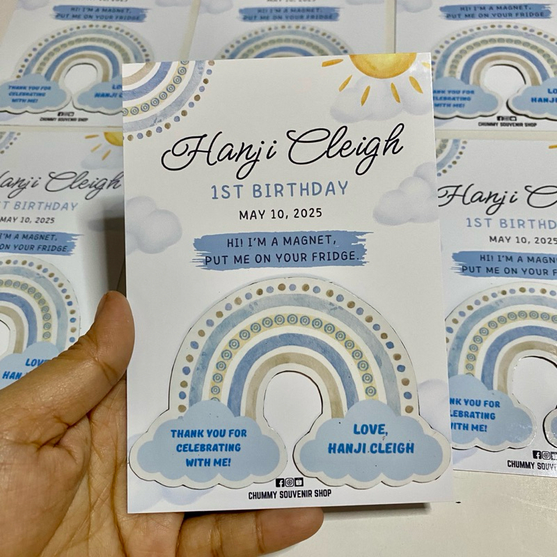 BOHO RAINBOW REF MAGNET SOUVENIR FOR BIRTHDAYS OR BAPTISM | Shopee ...
