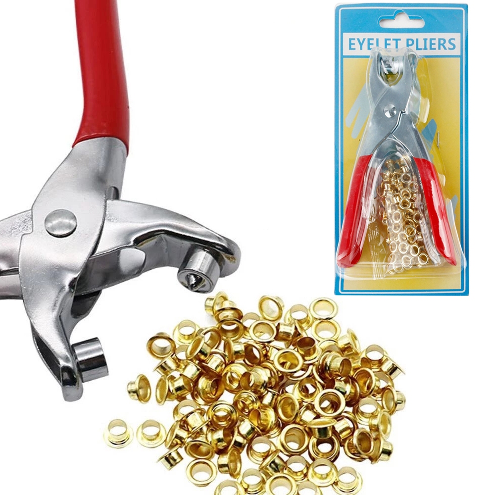 2-in-1 Professional Eyelet Puncher Set (5mm Grommets) Eyelet Puncher ...