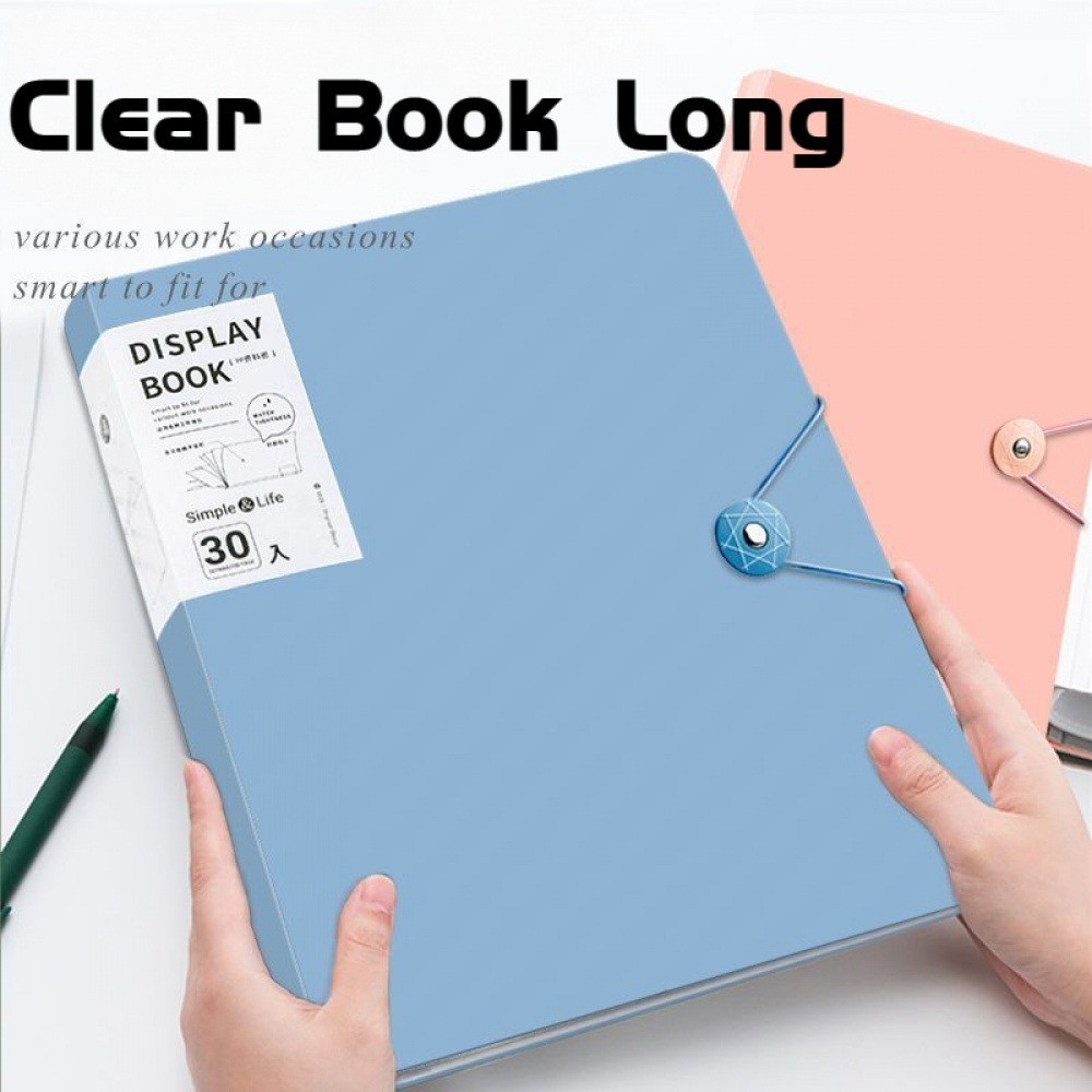 Clear Book Long Document Organizer Expanding Folde File Organizer ...