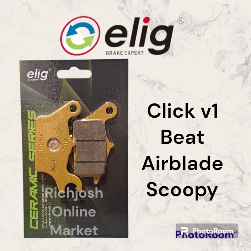 SALE!!! ELIG CERAMIC BRAKE PAD CLICK v1, BEAT F.I, AIRBLADE, SCOOPY ...