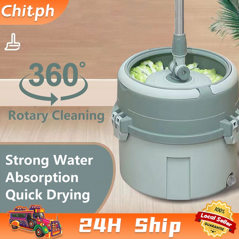 CHIT Multi Mop With Squeezer 360° Rotary Cleaning Compact And Hand-Free ...