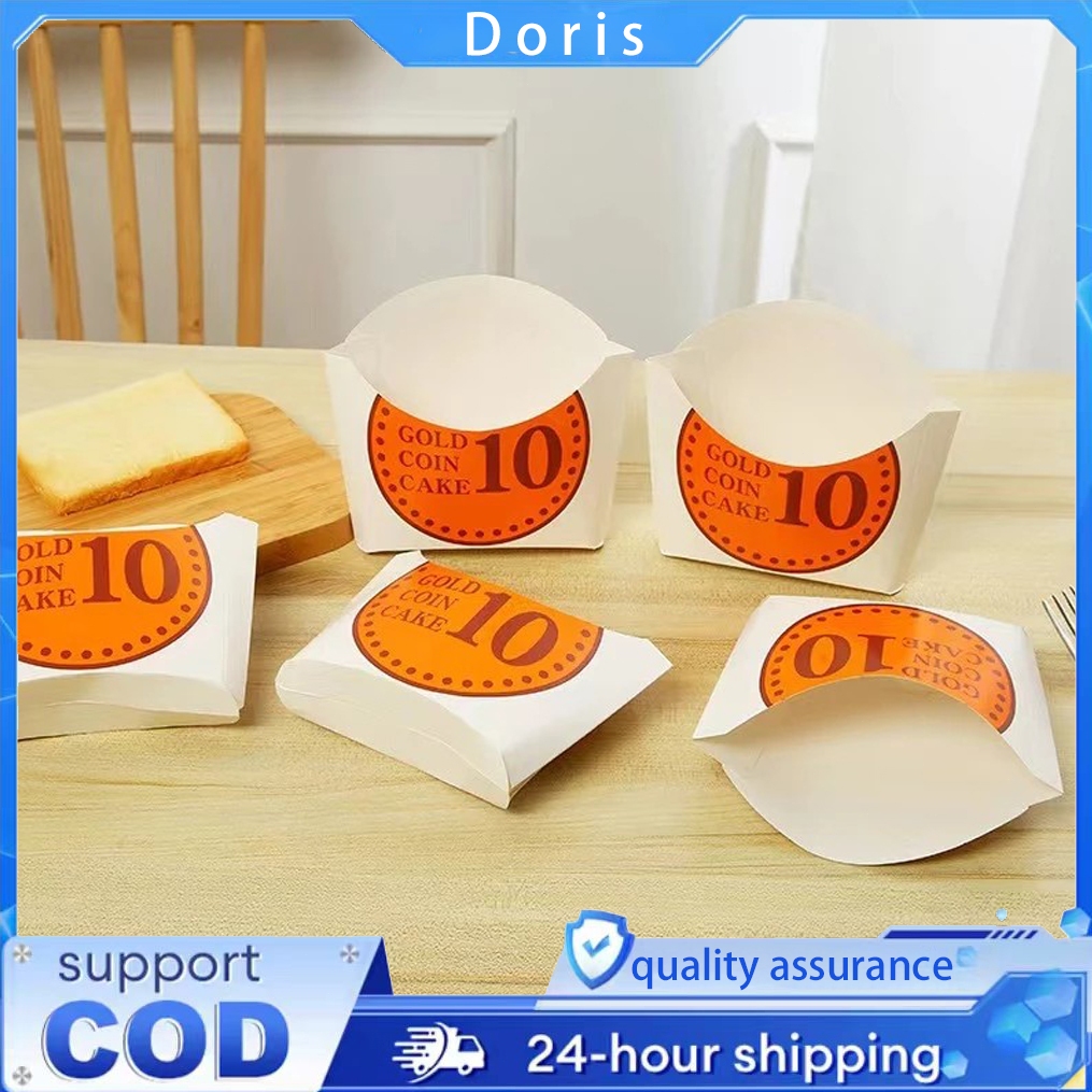 Doris`` Cheese Gold Coin Bread Packing Box(100 pcs) | Shopee Philippines