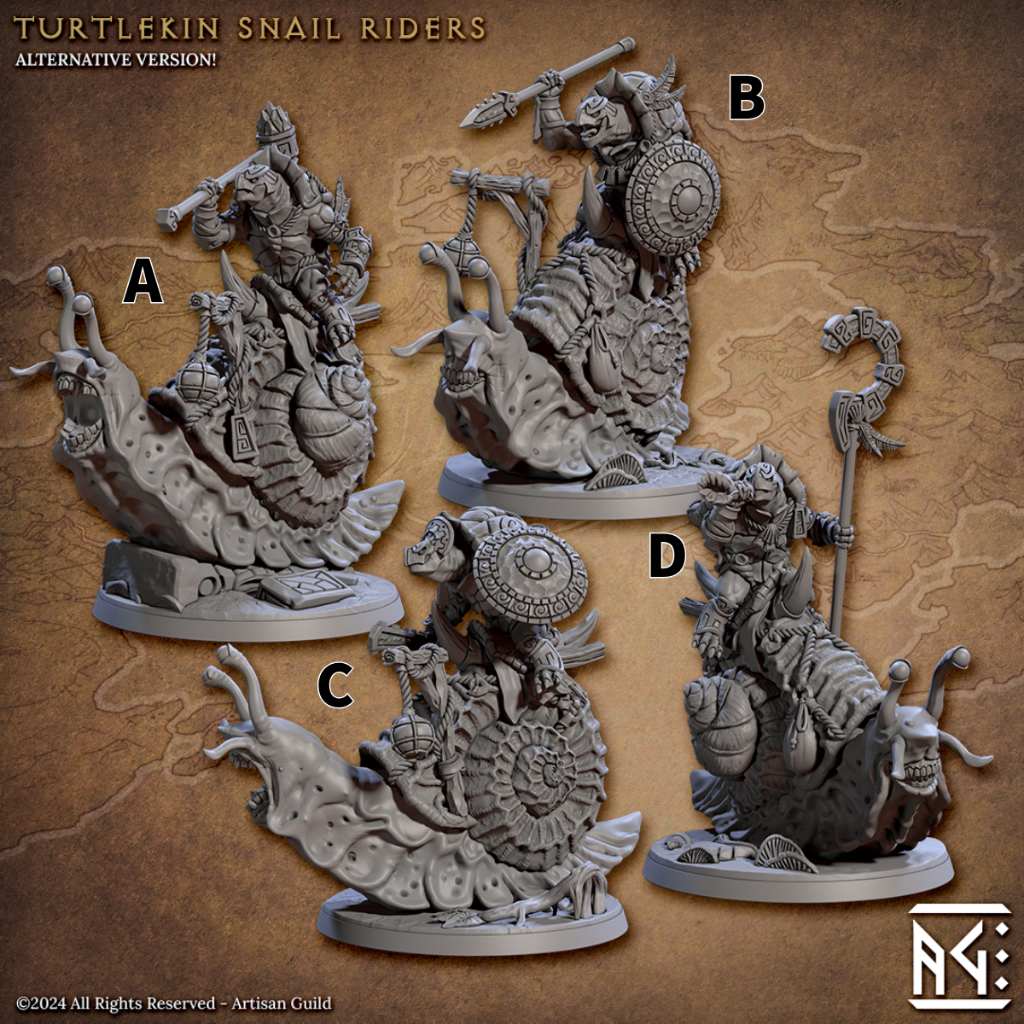 Giant Snail Rider - (Jadeshell Turtlekin) by Artisan Guild DND ...