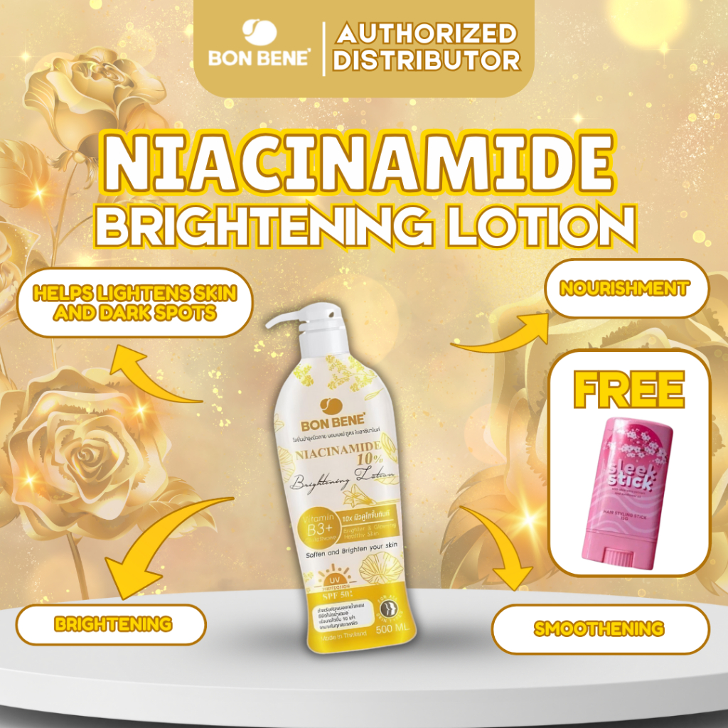 Bon Bene 10% Niacinamide Brightening Lotion SPF50 500mL | Shopee ...