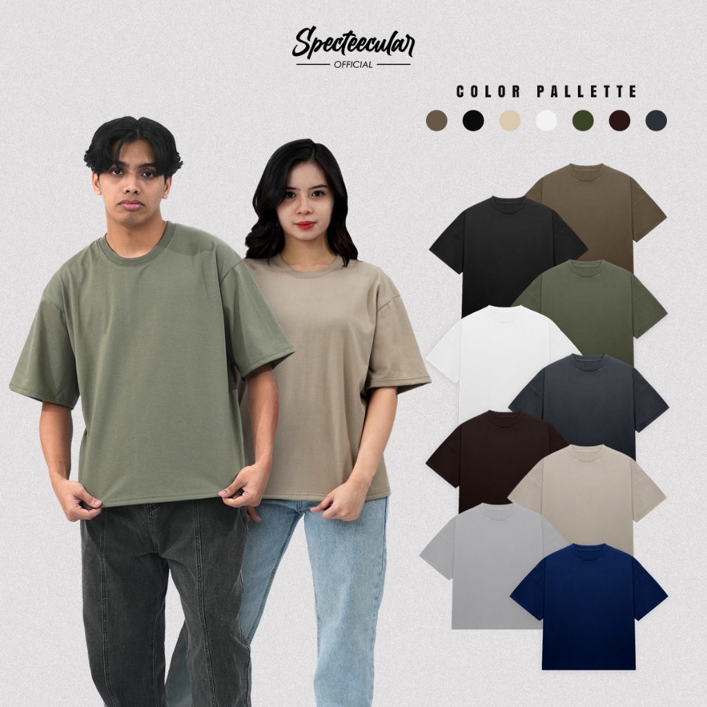 Specteecular Plain Boxy Cropped Shirt Men Womens Oversized Shirt Cotton ...