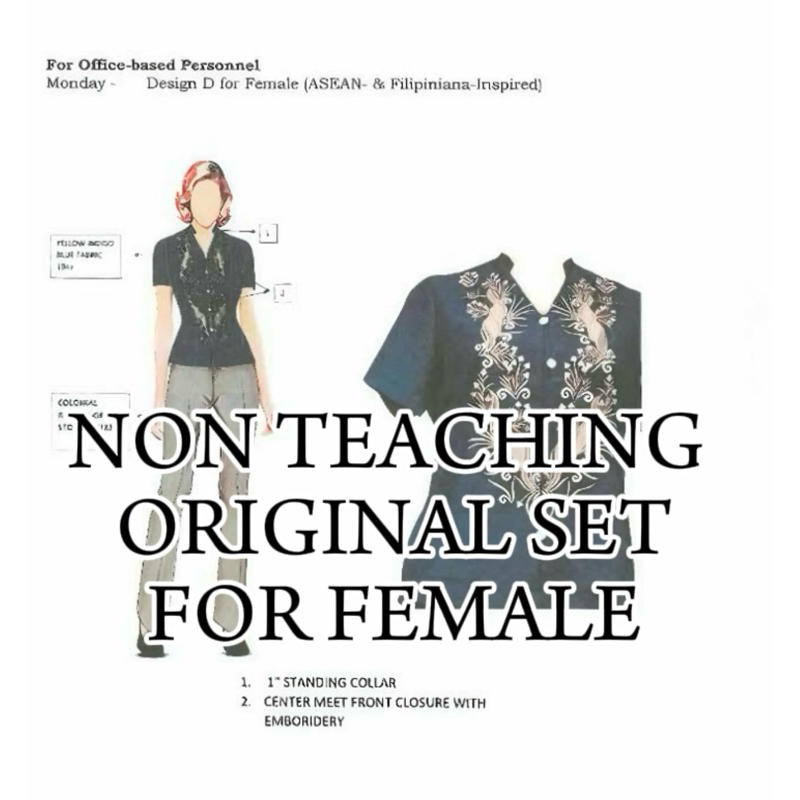 Non-Teaching Uniform Original (Set)( Male & Famale )Deped 2025-2026 ...
