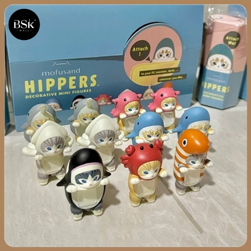 Sonny Angel Mofusand Hippers Shark Cat Series Blind Box Mini Figures ...