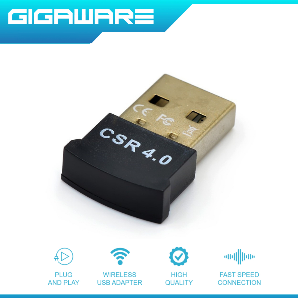 Gigaware USB Dongle CSR 4.0 Plug and Play for Laptop BT Mobile PDA ...