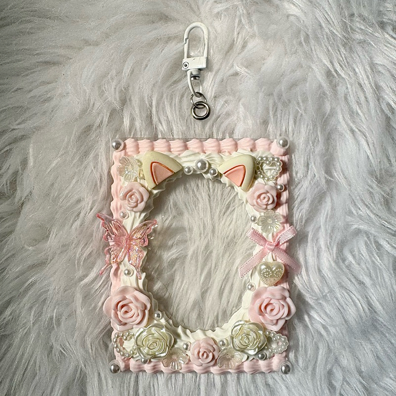 [Restocked] Premade Decoden Toploader with Keychain for Kpop Photocards ...