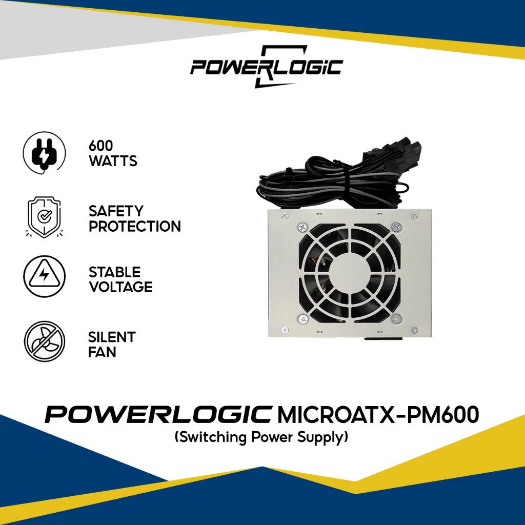 POWERLOGIC MicroATX-PM600 Switching Power Supply | Shopee Philippines
