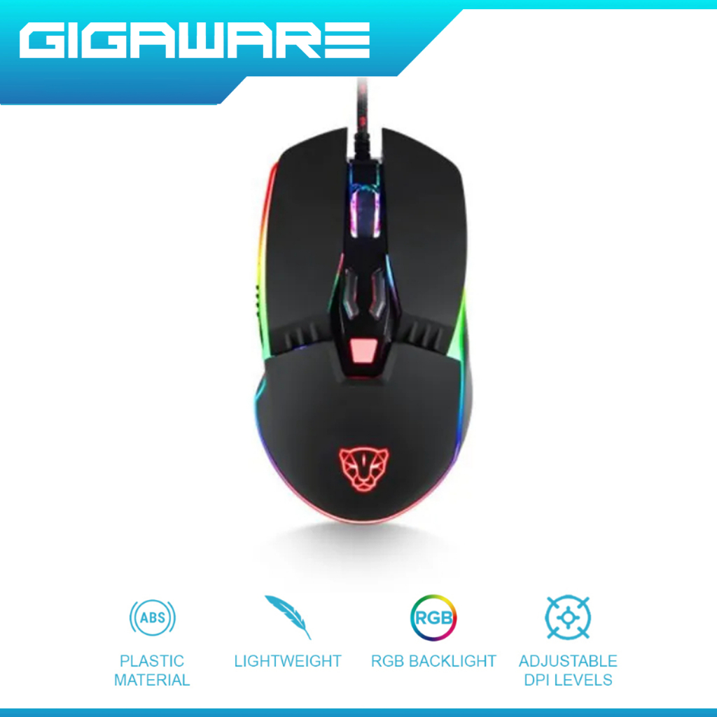 Gigaware Motospeed V20 RGB Backlight Ergonomic Macro Program Buttons ...