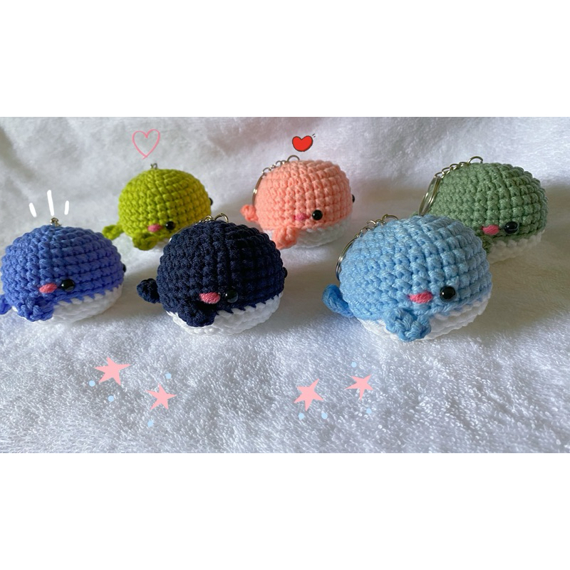 Handmade cute whale crochet keychains ready to ship | Ganchilyo ...