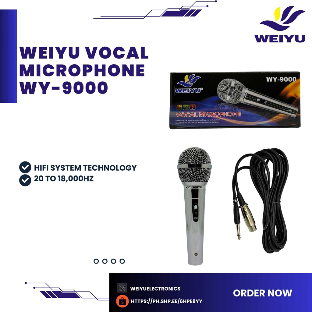 WEIYU-9000 wired Microphone | Shopee Philippines