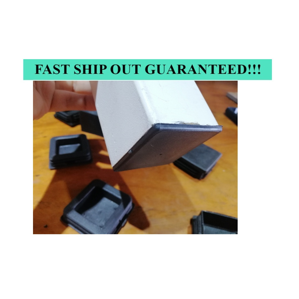 PLASTIC 2x2 inches Square Insert Tubular Footings Solid Protection ...