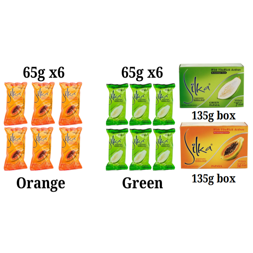 APT MEGA SILKA WHITENING SOAP ALL VARIATIONS SACHETS & BOX | Shopee ...