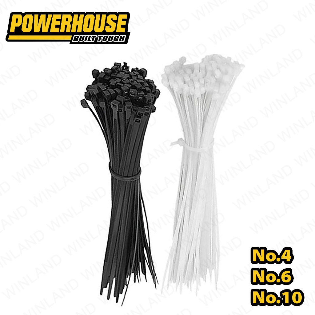 Powerhouse by Winland 100 pcs/bag Multipurpose Nylon Cable Ties Self ...
