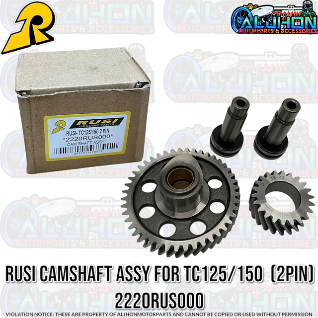 RUSI CAMSHAFT / TIMING GEAR ASSY FOR TC125/150 (2PIN) 2220RUS000 ...