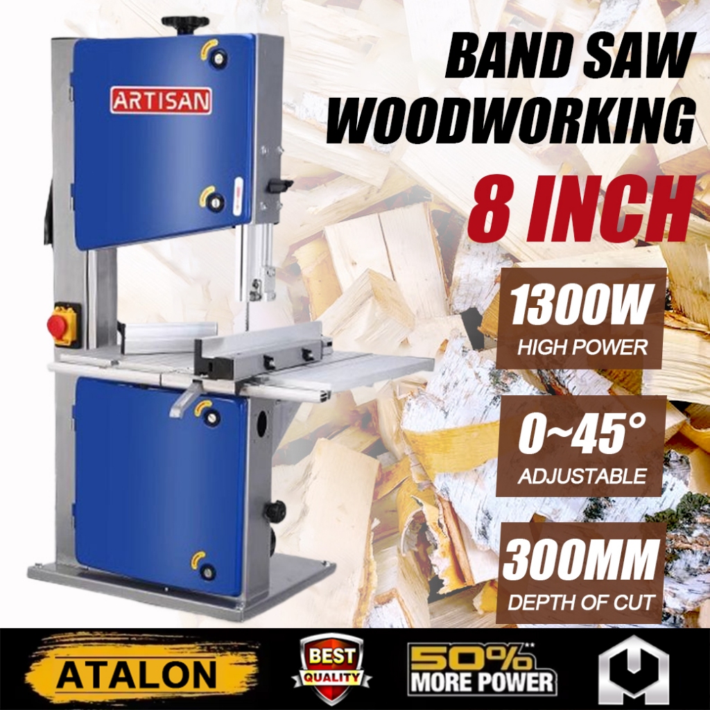 8-Inch Vertical Band Saw - Household Woodworking Tool for Curved ...