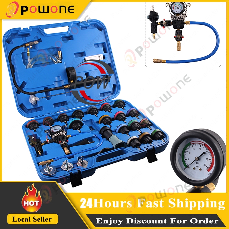 28pcs Universal Radiator Pressure Tester Vacuum Type Cooling System ...