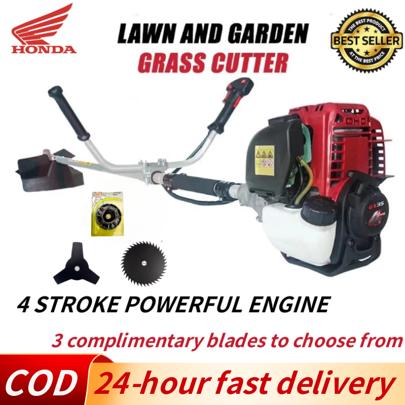 【Ready stock 】Japan Honda GX35 4-Stroke Grass Cutter Brush cutte Tiller attachment with Frame ...