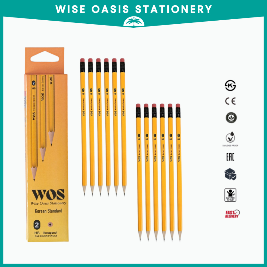 WISE OASIS Pencil 2HB per box (12pcs) | Shopee Philippines