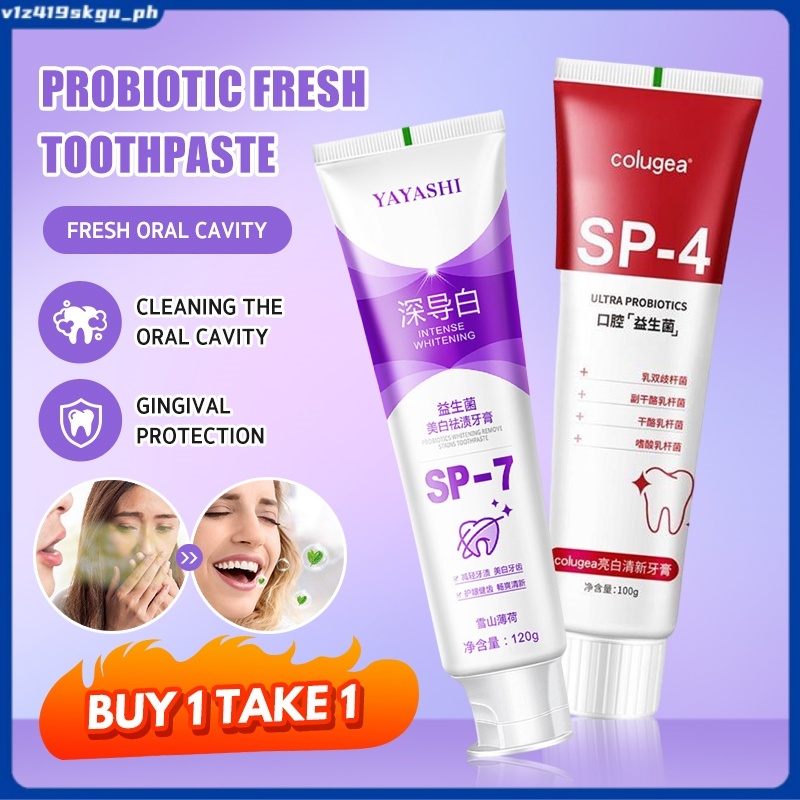 Probiotics SP4 Toothpaste Whitens To Remove Tooth Stains Repair Paste ...