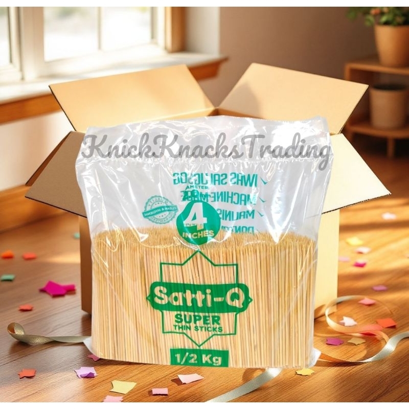 BBQ STICK SATTI-Q 4INCHES 1BOX OF 1/2KG | Shopee Philippines