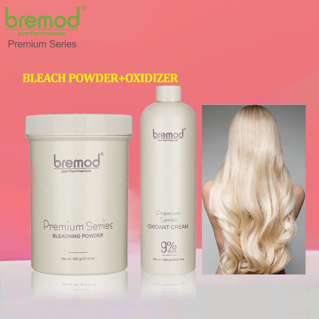Bremod Premium Hair 400G Bleaching Powder Color Bleach Oxidizer Cream ...
