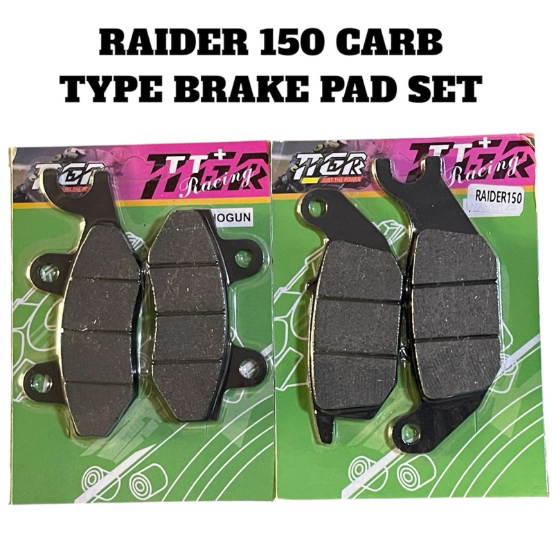 BRAKE PAD RAIDER150 CARB TYPE BRAKE PAD SET (FRONT AND BACK) | Shopee ...