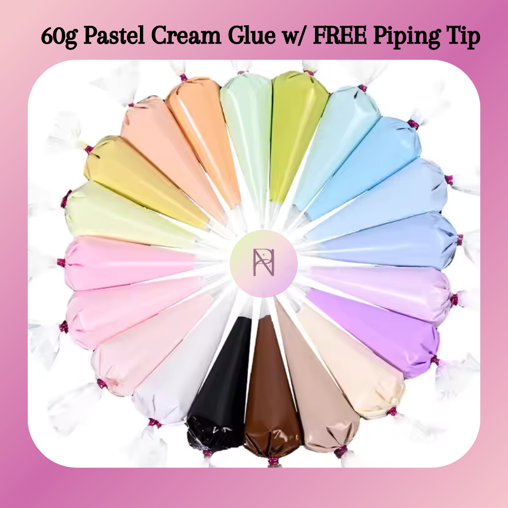 60g Decoden Pastel Cream Glue w/ free piping tip | Shopee Philippines