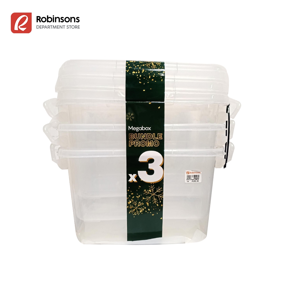 (BUNDLE OF 3) Megabox Carri-Mi Series 6.5L Storage Box | Shopee Philippines