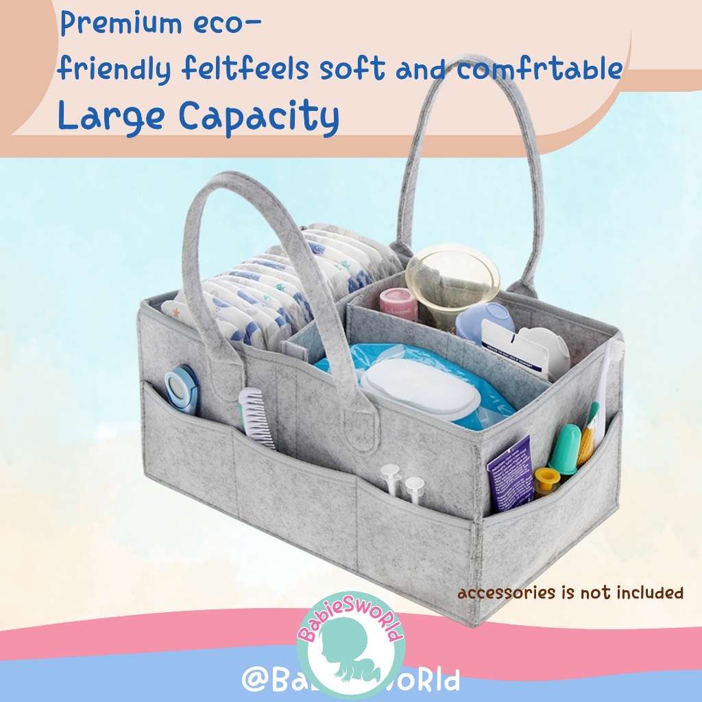 Babiesworld Large Capacity Mommy Bag Organizer Insert Baby Nappy ...