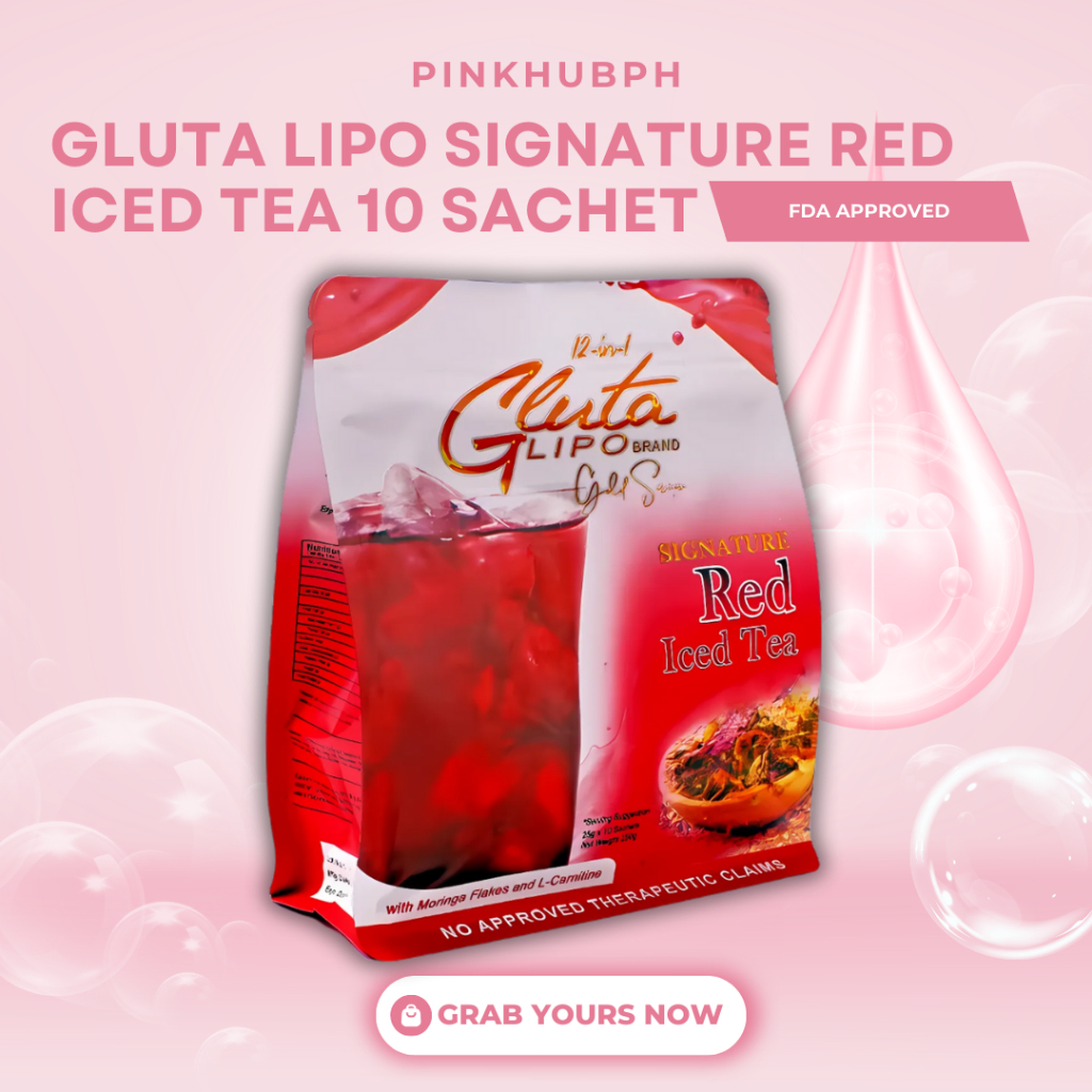 GlutaLipo Red Iced Detox Tea | Slimming & Whitening Drink with ...