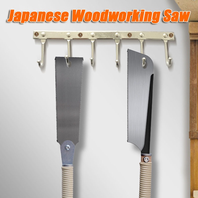 Japanese Hand Saw Pull Saw SK5 High Carbon Steel Double Edged Hand Saw ...
