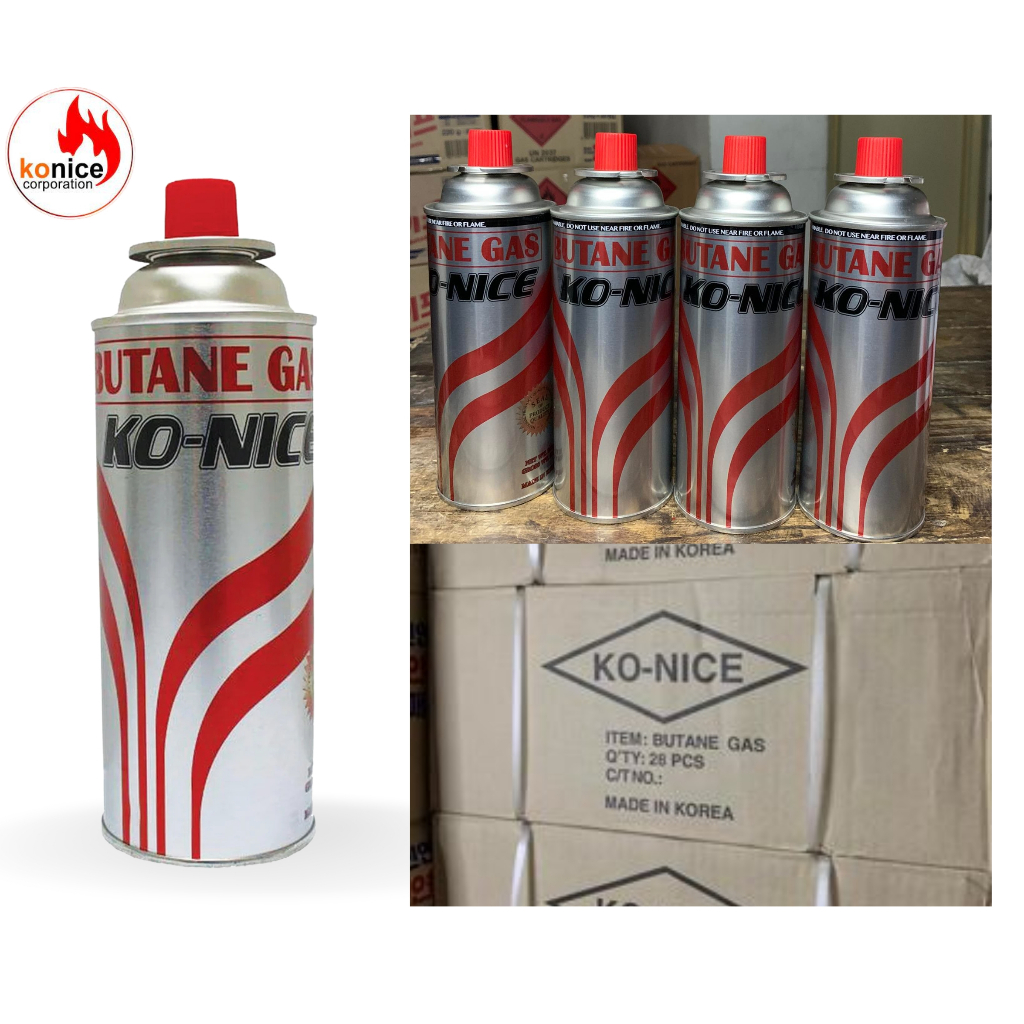 Konice Butane Gas 250g Nozzle Type CRV Cartridge Sold Per Pack (4pcs ...