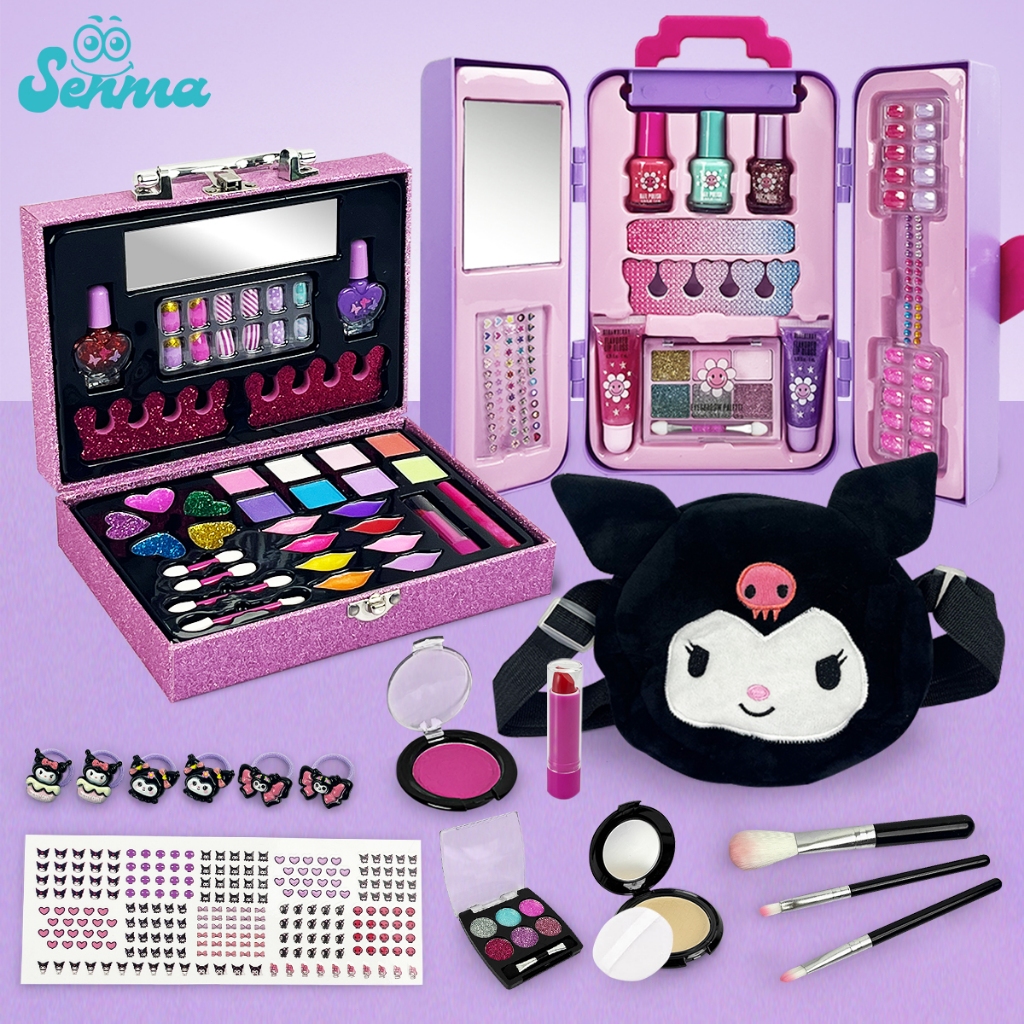 Kuromi Makeup Set for Kids, Non-Toxic Make Up Kit, Make Up Toys for ...