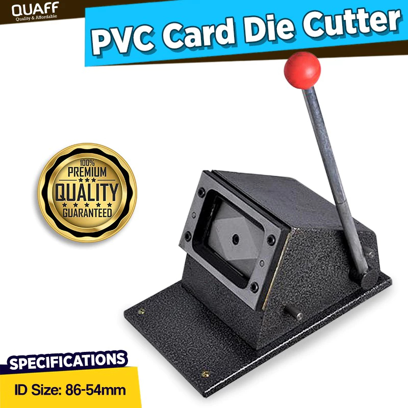 Quaff PVC Die Cutter ATM Cut Size Heavy Duty Card Cutter for ID and Bag ...