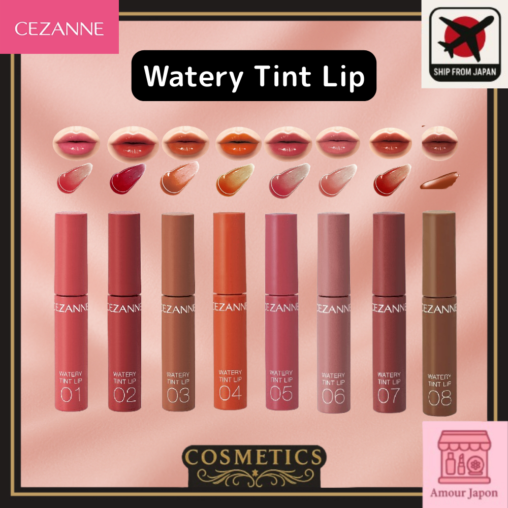 Cezanne Water Tint Lip - Long-lasting Glossy Tinted Formula (4.0g) | Shopee Philippines