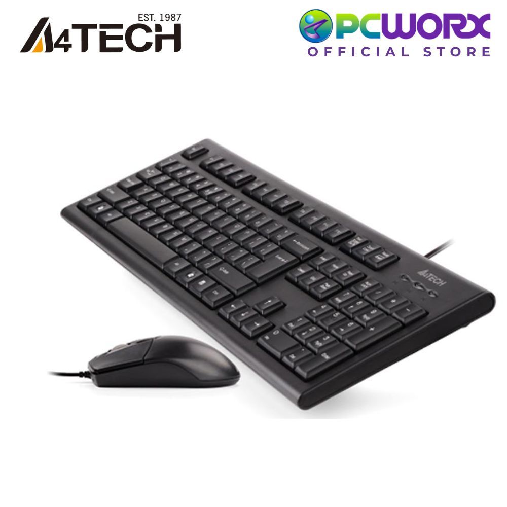 A4Tech KRS-8372 / KRS-8572 USB Keyboard and Mouse Combo Kit | Shopee ...
