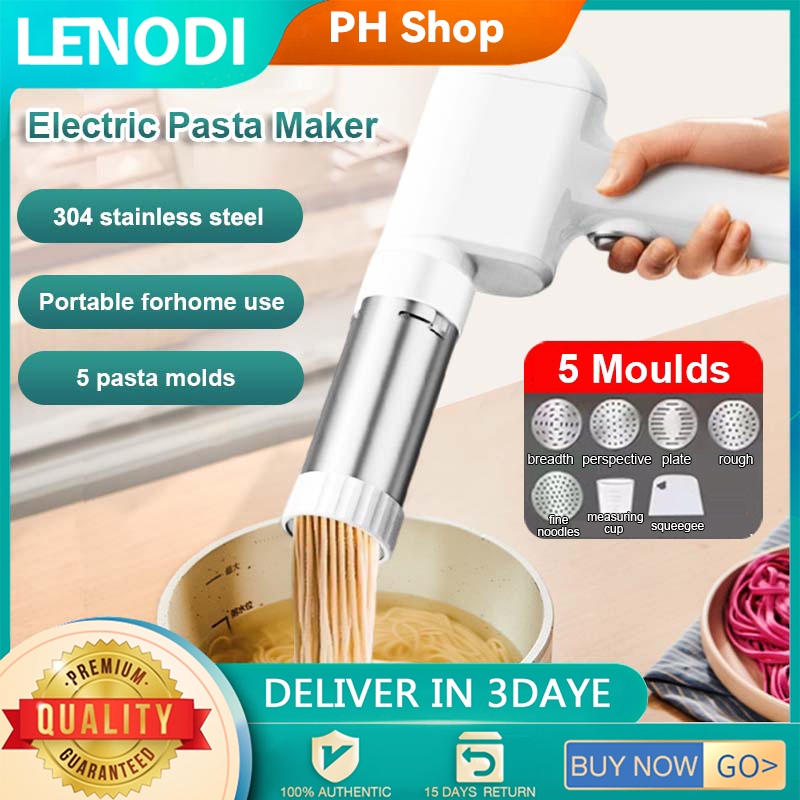 lenodi Manual Noodle Maker Electric noodle pressing machine with 5pcs ...