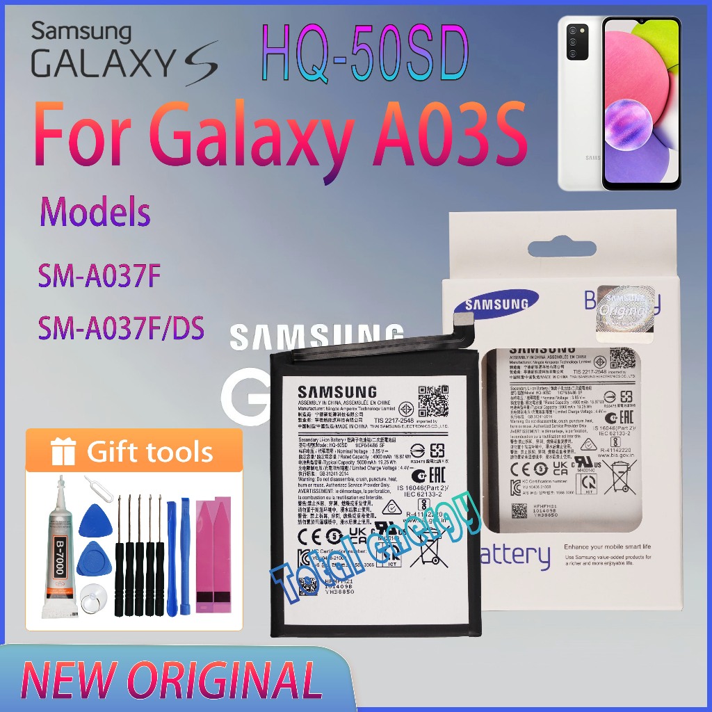 HQ-50SD 5000mAh New Battery For Samsung A03S Battery Original Phone ...