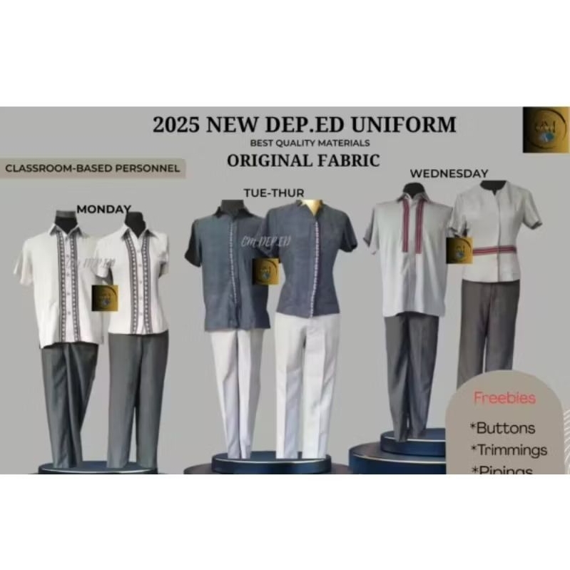 Deped School Uniform Original sold per set tela with accessories only ...