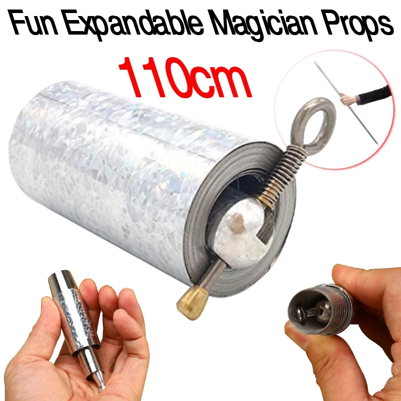 [Spot]110cm telescopic magician prop telescopic magic prop stick metal ...