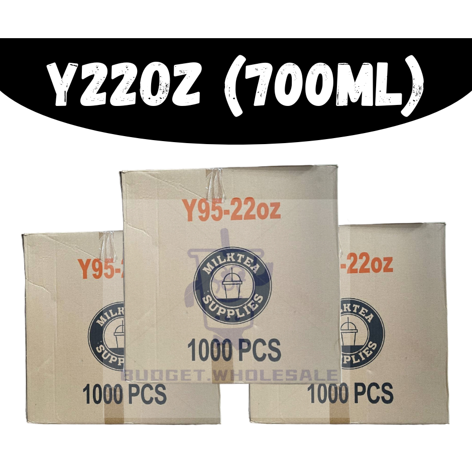[1000pcs]1 box of Y cups 22oz(700ml) 95mm, pp cups for milk tea coffee ...