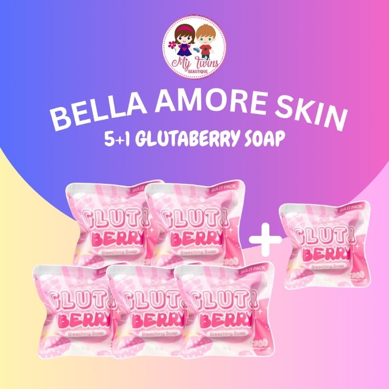 5+1 Glutaberry Bleaching Soap 50g by Bella Amore Skin | Shopee Philippines