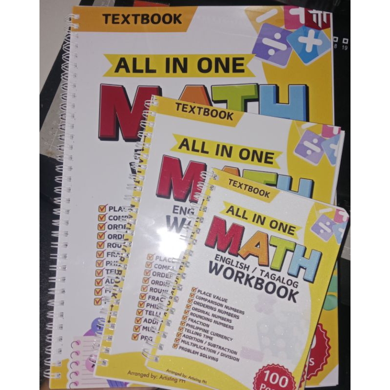100pages ALL IN ONE MATH WORKBOOK FOR KINDERGARTEN TO GRADE 6 | Shopee ...